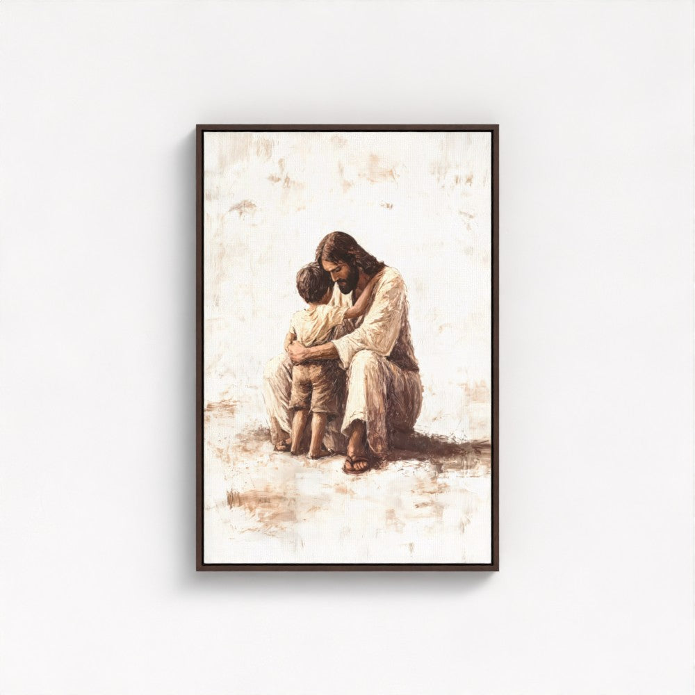 Child of God / Boy - Framed & Unframed Canvas – Art of the Faithful